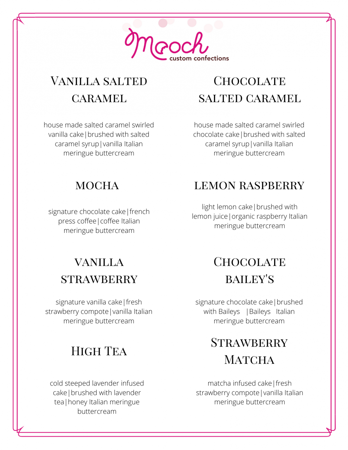 Mooch Custom Confections – Creating edible works of art, made with love