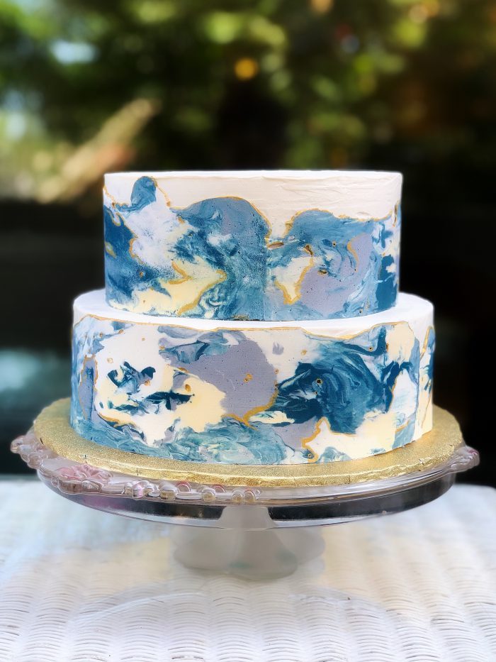 Cakes with Marbled/Coloured Buttercream - Mooch Custom Confections